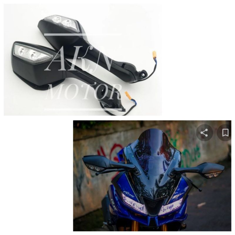 Kawasaki zx10r universal Motorcycle ninja Mirror 250 R15 R25 ZX636 CBR ...
