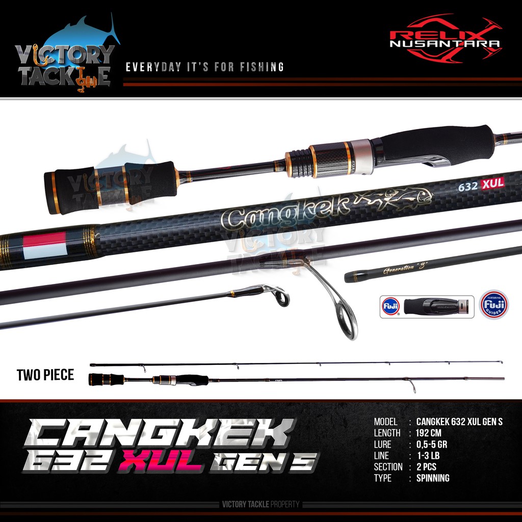 Extra BONUS | Rod RELIX NUSANTARA CANGKEK 632 XUL GENERATION S | Shopee ...