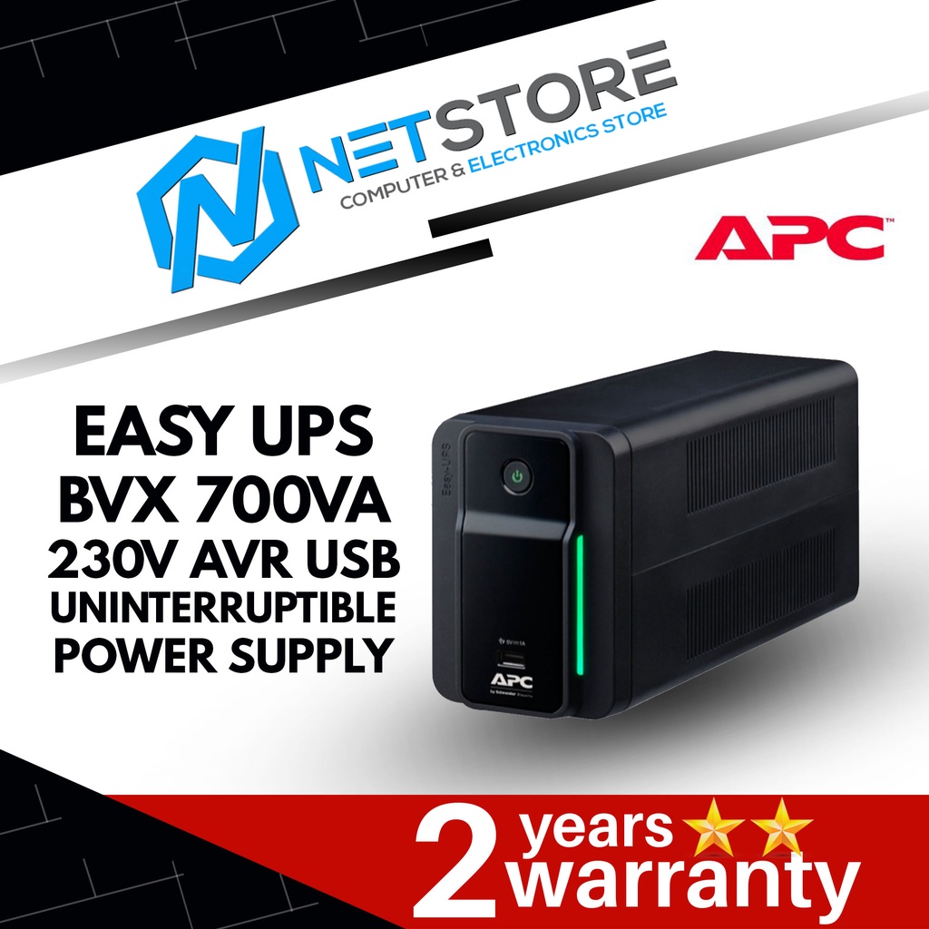 APC EASY UPS BVX 700VA 230V AVR USB CHARGING UNIVERSAL SOCKETS ...