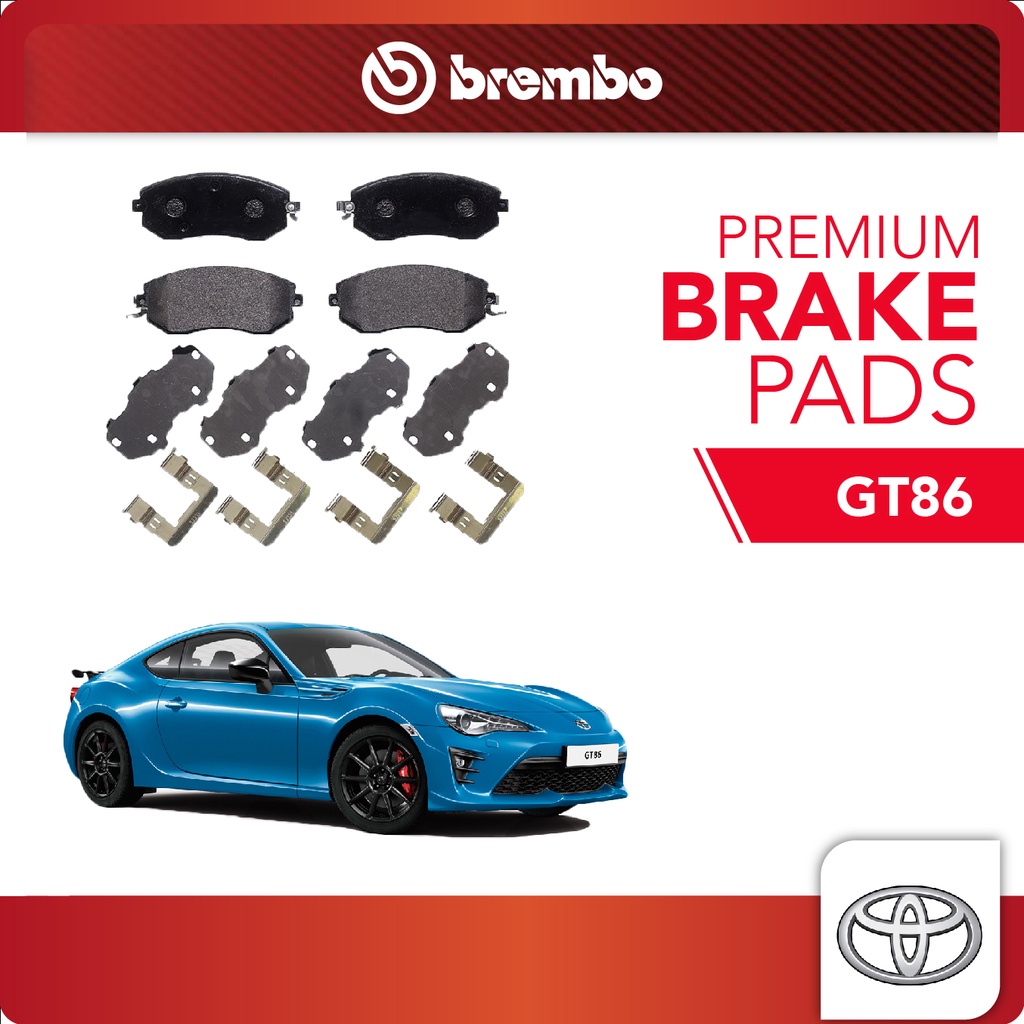 BREMBO Front Pads (1 set) - Compatible with TYT GT86 | Shopee Malaysia