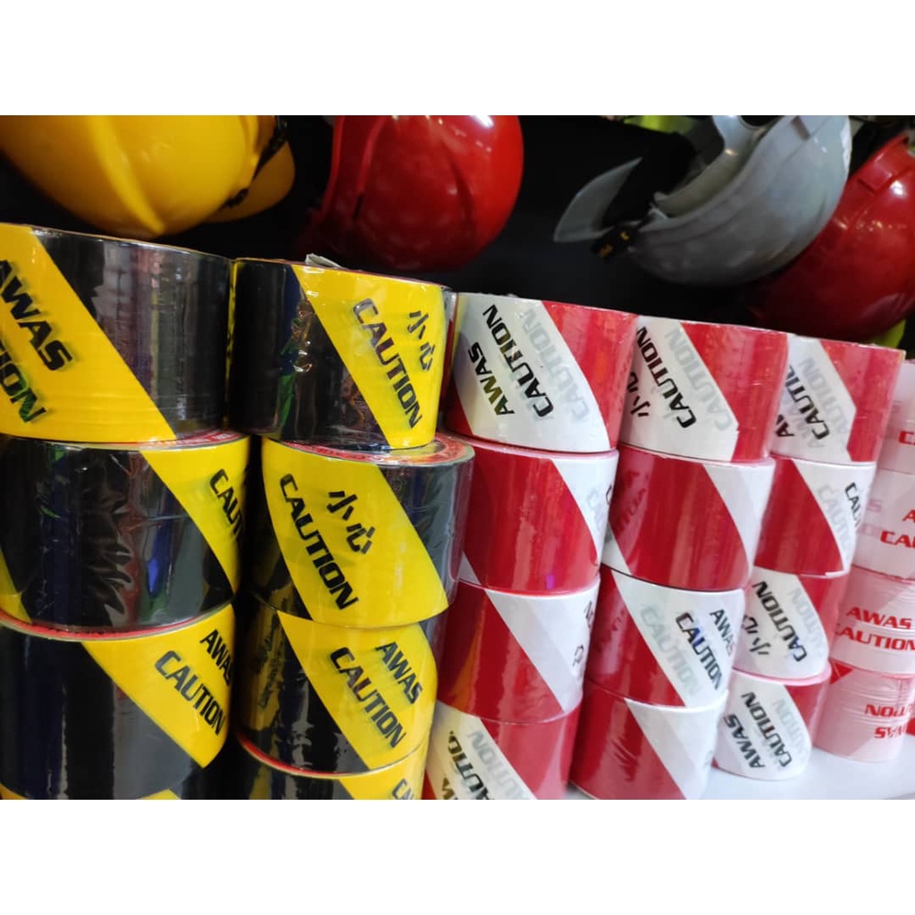 70mmx70m (BLACK&YELLOW / RED&WHITE) M-ONE CAUTION TAPE|PITA TAPE ...
