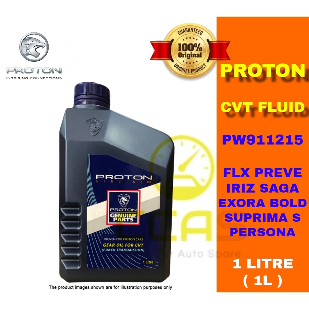 100% ORI Proton ATF CVT 1L -Saga FLX Preve Exora Bold Iriz Suprima S ...