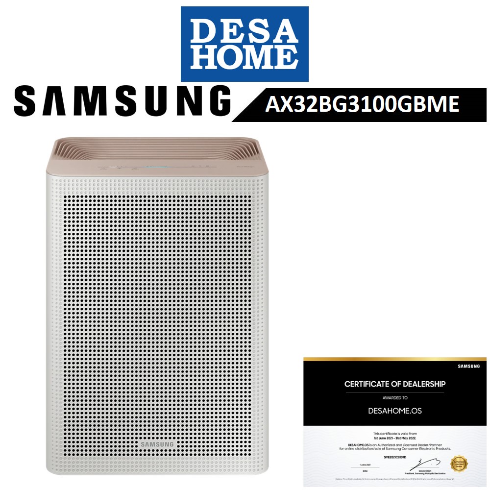 SAMSUNG AX32BG3100GB/ME 40m² SMART AIR PURIFIER AX32BG3100GBME | Shopee ...