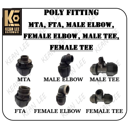 POLY FITTING - MTA / FTA / MALE ELBOW (BEND) / FEMALE ELBOW (BEND ...