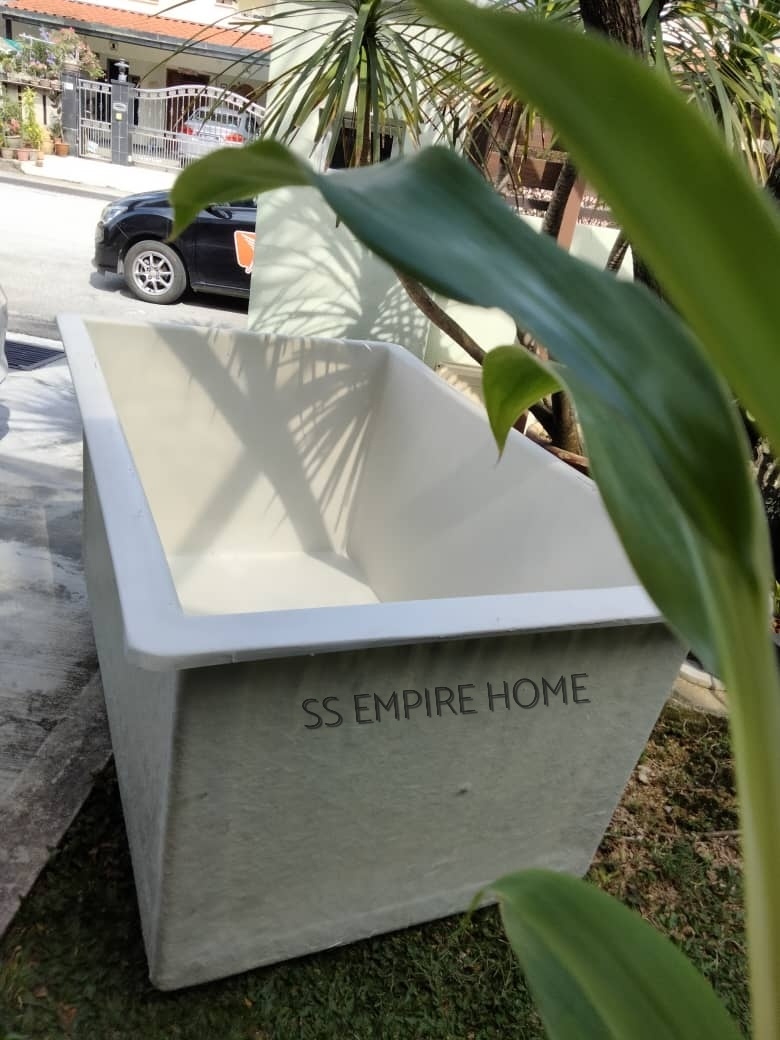 NEX 4 x2.5x2 White Fiberglass Fish Tank Water Pond Aquarium Heavy Duty ...