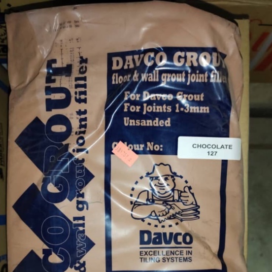 [DAVCO] 3.5 Kg Color Tiles Grout/ Simen untuk joint Jubin Mosaic (Ivory ...