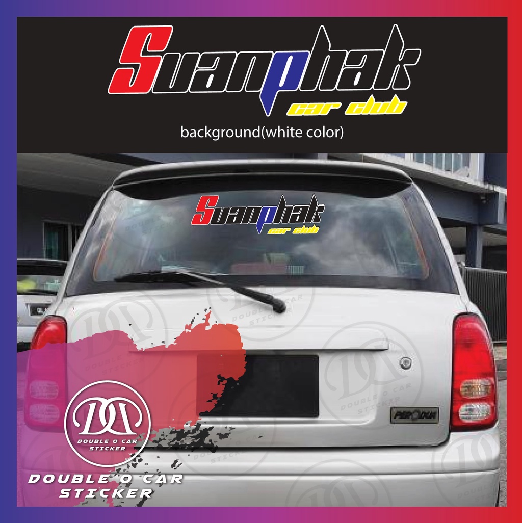 [Ready Stock]Suanphak car club car sticker KI00565 | Shopee Malaysia