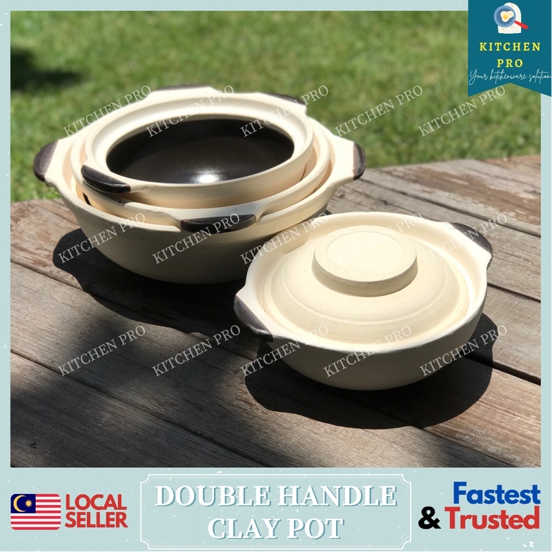 𝐊𝐈𝐓𝐂𝐇𝐄𝐍 𝐏𝐑𝐎 | Ultra Heat Resistant Casserole Clay Pot With Double ...