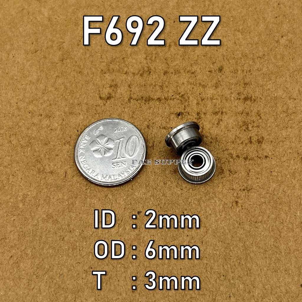 Flange Bearing Flanged F692 F693 F694 F695 F696 F697 F698 F699 Z ZZ ...