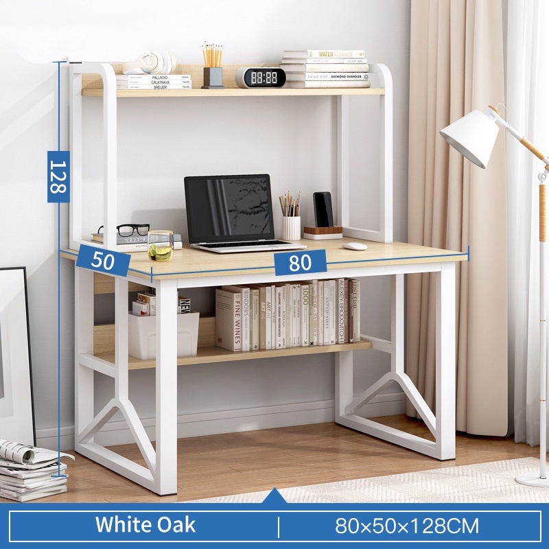 DO 120cm Computer Table with Book Shelf Study Desk Writing Desk Meja ...