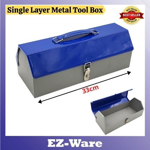 Metal Hand Tool Box Storage Multi Purpose Box TB303 Single Layer Metal ...