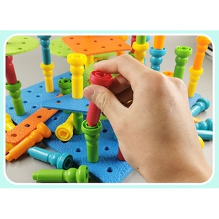 BOLEH Peg Board, Pegboard For Kids, Pegboard Toys, Fine Motor Skill ...
