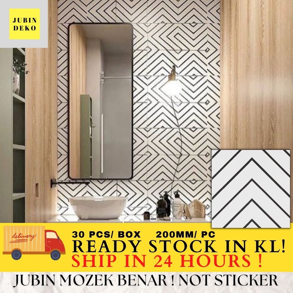 [REAL TILES] *1 BOX 30PCS* BACKSPLA MOZEK/JUBIN DINDING/CERAMIC TILES ...