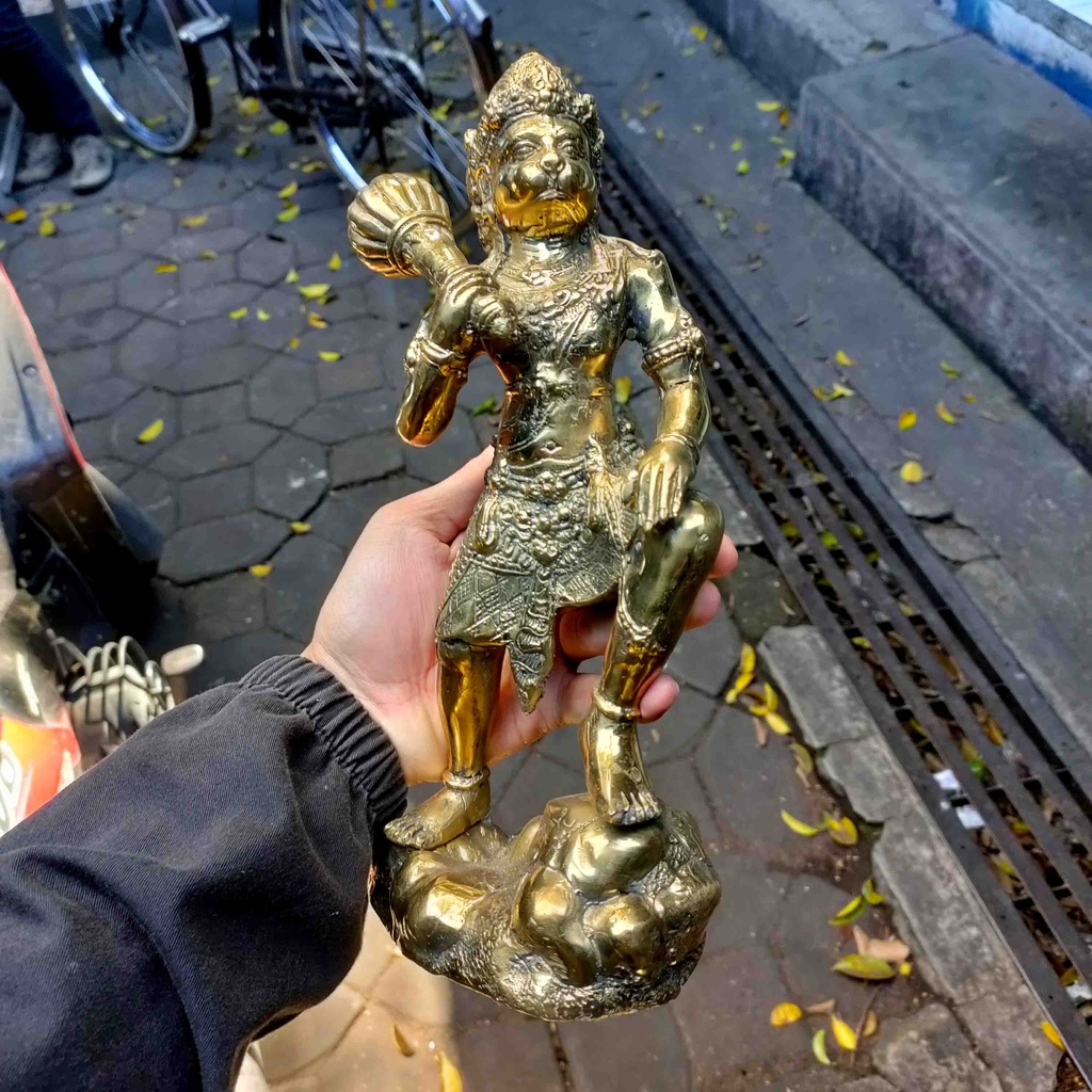 Gold Hanumah Statue Made of Alusan Brass Sari | Shopee Malaysia