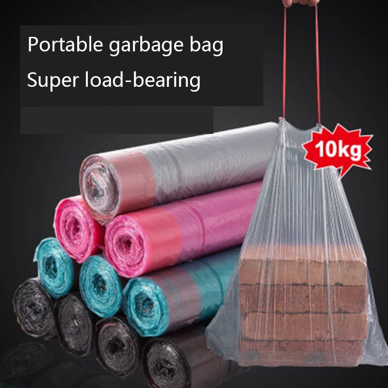 LARGE Drawstring Garbage bag Trash Bin Liner Bag with Rope Strong load ...