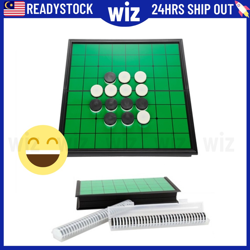 🔥 Magnetic Folding🔥 Reversi Othello Game Set 10 X 10 Inches EASY ...
