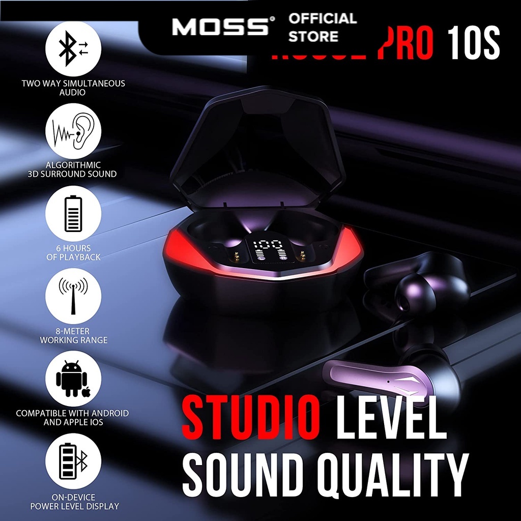 Bluetooth Wireless Gaming Handsfree Earbuds ( PRO10S ) | Shopee Malaysia