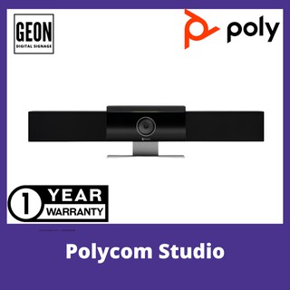 POLYCOM Studio Audio/Video USB Soundbar with auto-track 120-deg FOV 4K ...