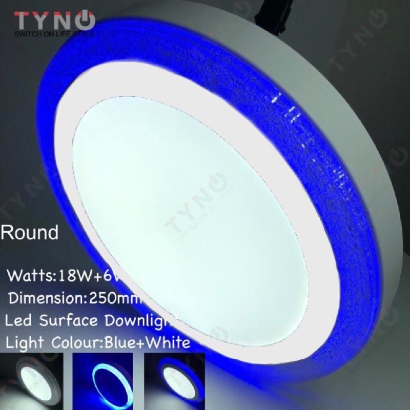 Double Color LED Panel Light Panel LED Ceiling Lamp Downlight surface ...