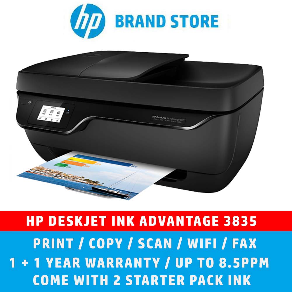 HP 3835 Deskjet Ink Advantage All in One Printer | Shopee Malaysia