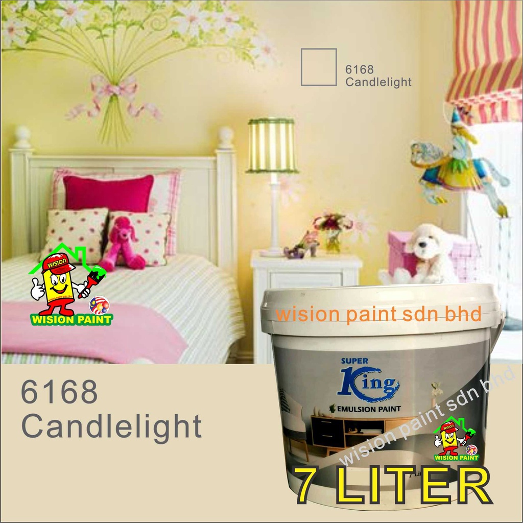 6168 candlelight SANCORA PAINT ( 7L ) SUPER KING Quality Latex Emulsion ...