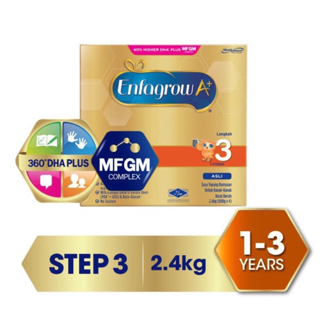 Enfagrow A+ Step 3 ( Original / Vanilla ) 1.2kg x 2 Pack | Shopee Malaysia