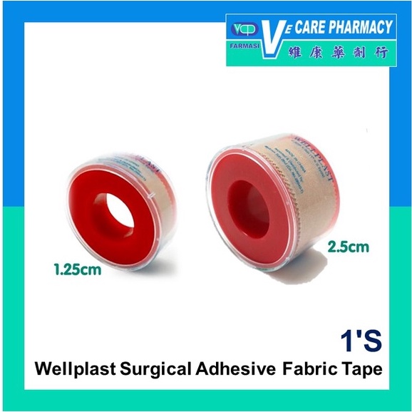 Wellplast Surgical Adhesive Fabric Tape (1'S) | Shopee Malaysia