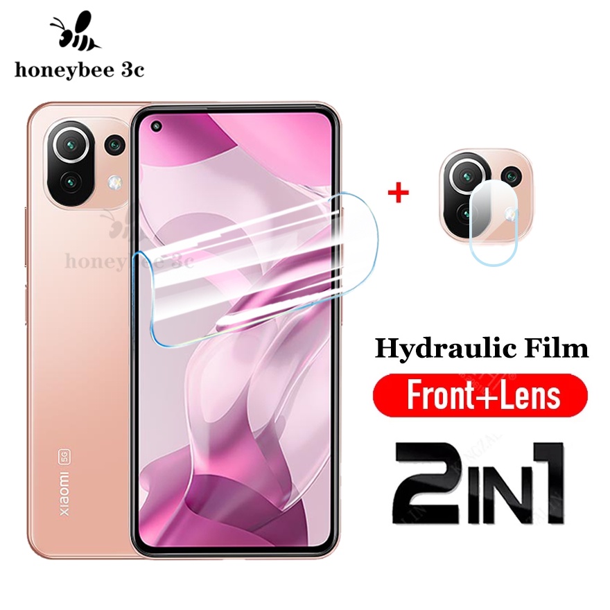 Xiaomi 11 Lite 5G NE Mi 13T 12T 12 9T 10T 11T Pro 2-in-1 Soft Hydrogel Film Full Coverage Front ...