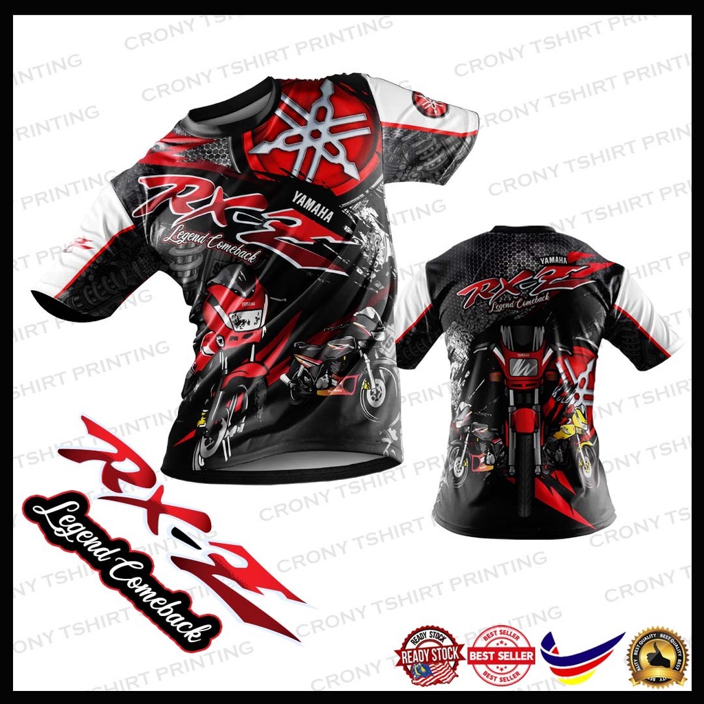 Yamaha RX-Z Legend Come Back Sublimation T-shirt | Baju Yamaha RX-Z ...
