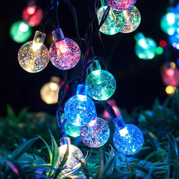 4m 20led 6m 30led Solar Light Bubble Muharram Crystal Ball Shape