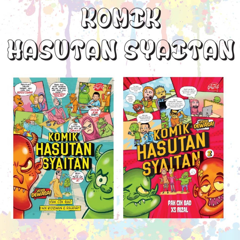 KOMIK HASUTAN SYAITAN 1 & 2 - Pak Cik Bad / Nix Ridzwan / Raudah ...