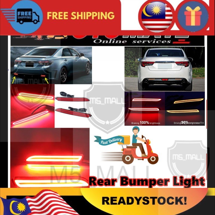 !! Toyota Camry/Wish/Harrier/Vellfire/Alphard Rear Bumper Light ...