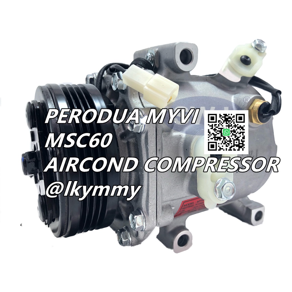PERODUA MYVI 1.3 MSC60 AIRCOND COMPRESSOR | Shopee Malaysia