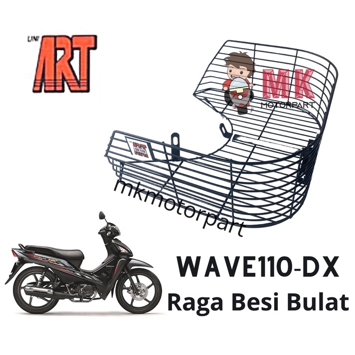 Bakul Raga BESI BULAT Honda WAVE110-DX / Wave DX Iron Wire Basket ...