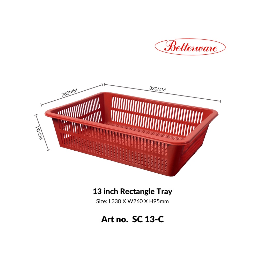 Betterware Plastic Tray Square Basket / Plastic Storage tray /Storage ...