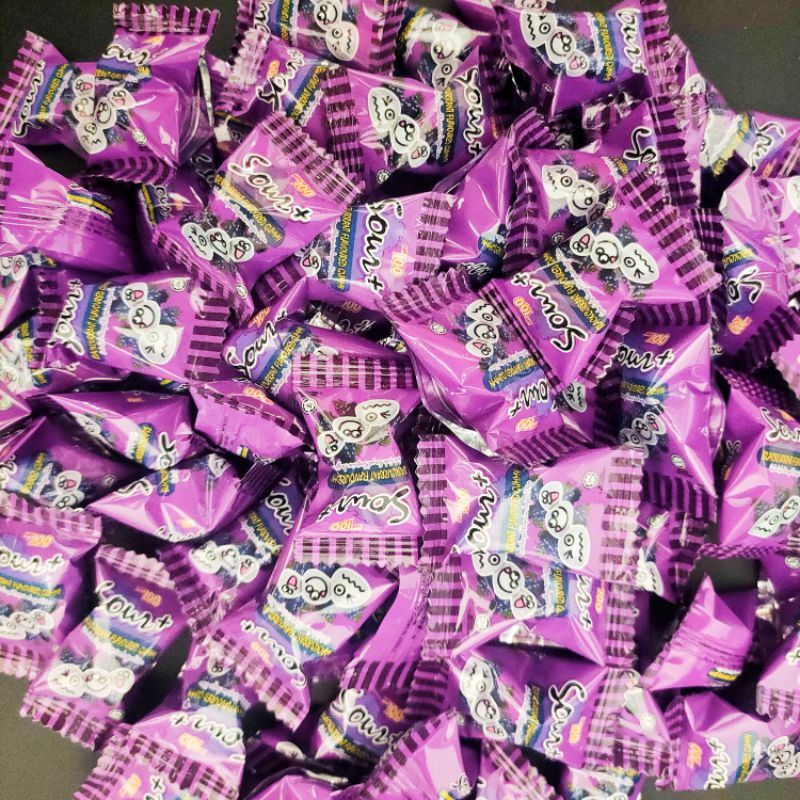 Lot 100 Sour+ Gummy Assorted (25pcs / 50pcs) / Gula-gula Jelly Asam ...