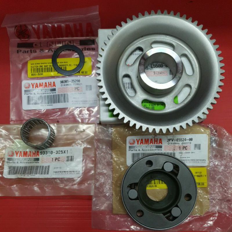 Y15Z STARTER CLUTCH ONE WAY+WASHER+BEARING+STARTER ONE WAY GEAR Y15ZR💯 ...