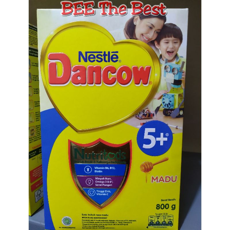 Nestle Dancow 5+ Honey Flavor 800g - Formula Milk box 800gr | Shopee ...