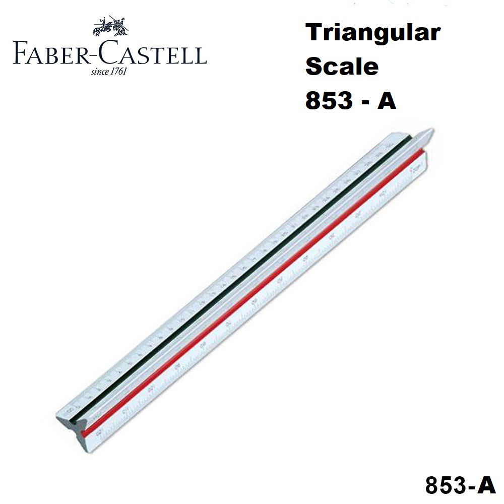 Triangular Scale - Faber-Castell (853-A) | Shopee Malaysia