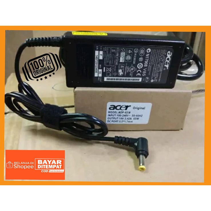 Acer Aspire E1-470, E5-471, E5-411G, E5-411 ORI Laptop Charger Adapter free power cable | Shopee ...
