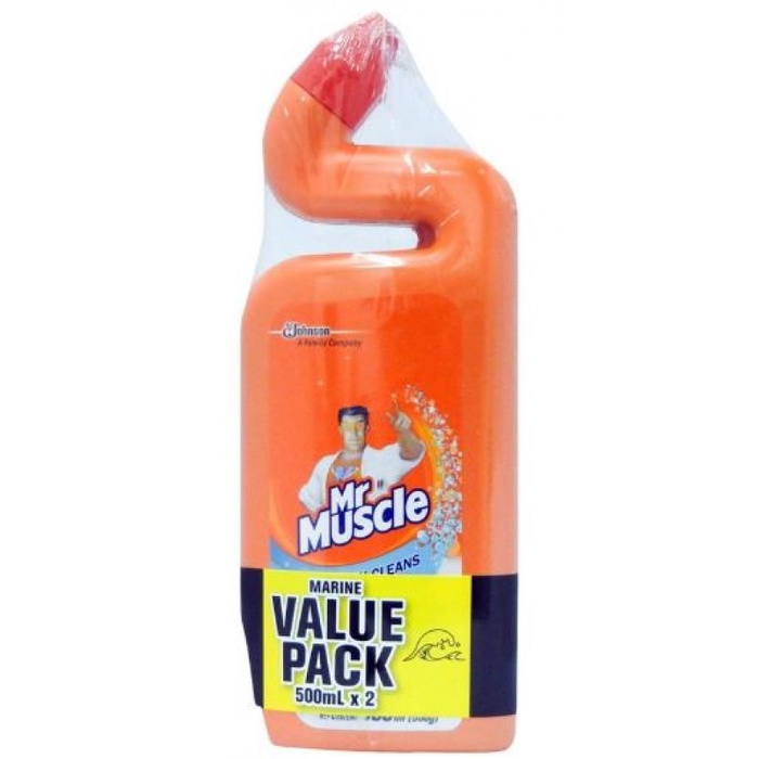 MR MUSCLE Toilet Cleaner Marine Twin Pack 2x500ml | Shopee Malaysia
