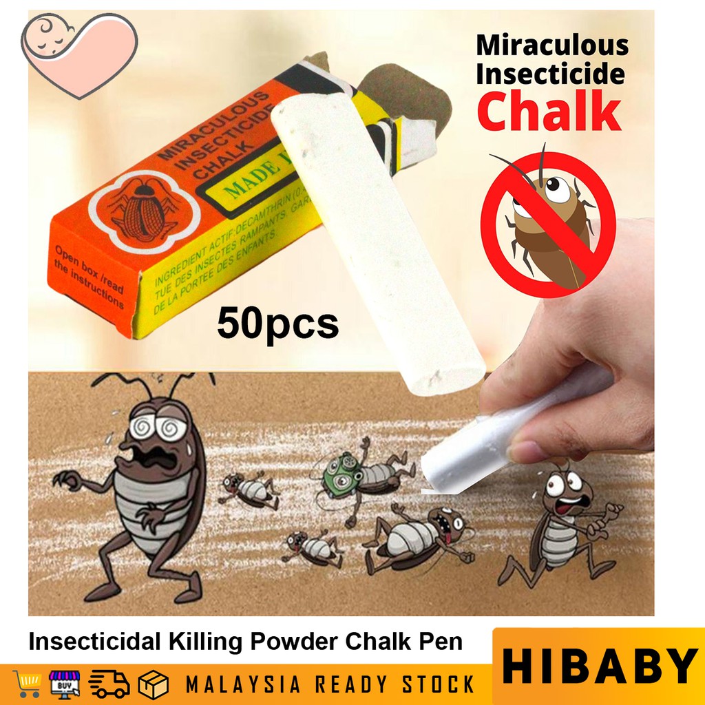 HIBABY Insecticidal Powder Chalk Cockroach Killing Bait Roach Killer ...