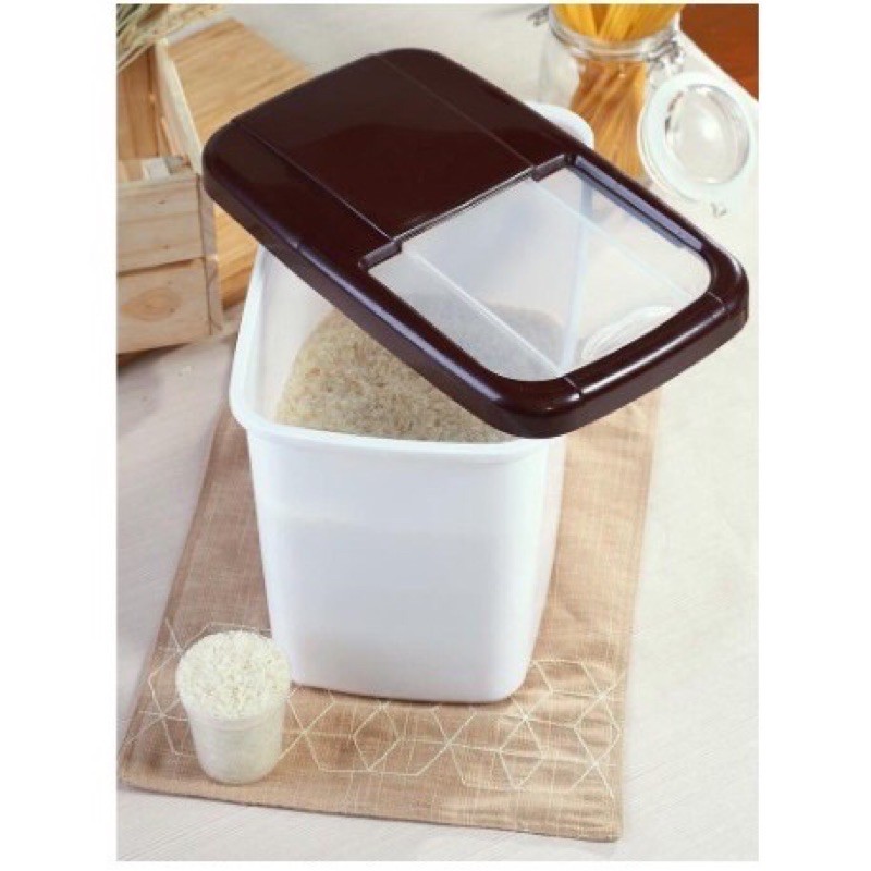 READY STOCK Rice Storage Box With Cup Kota Penyimpanan Beras Dengan ...