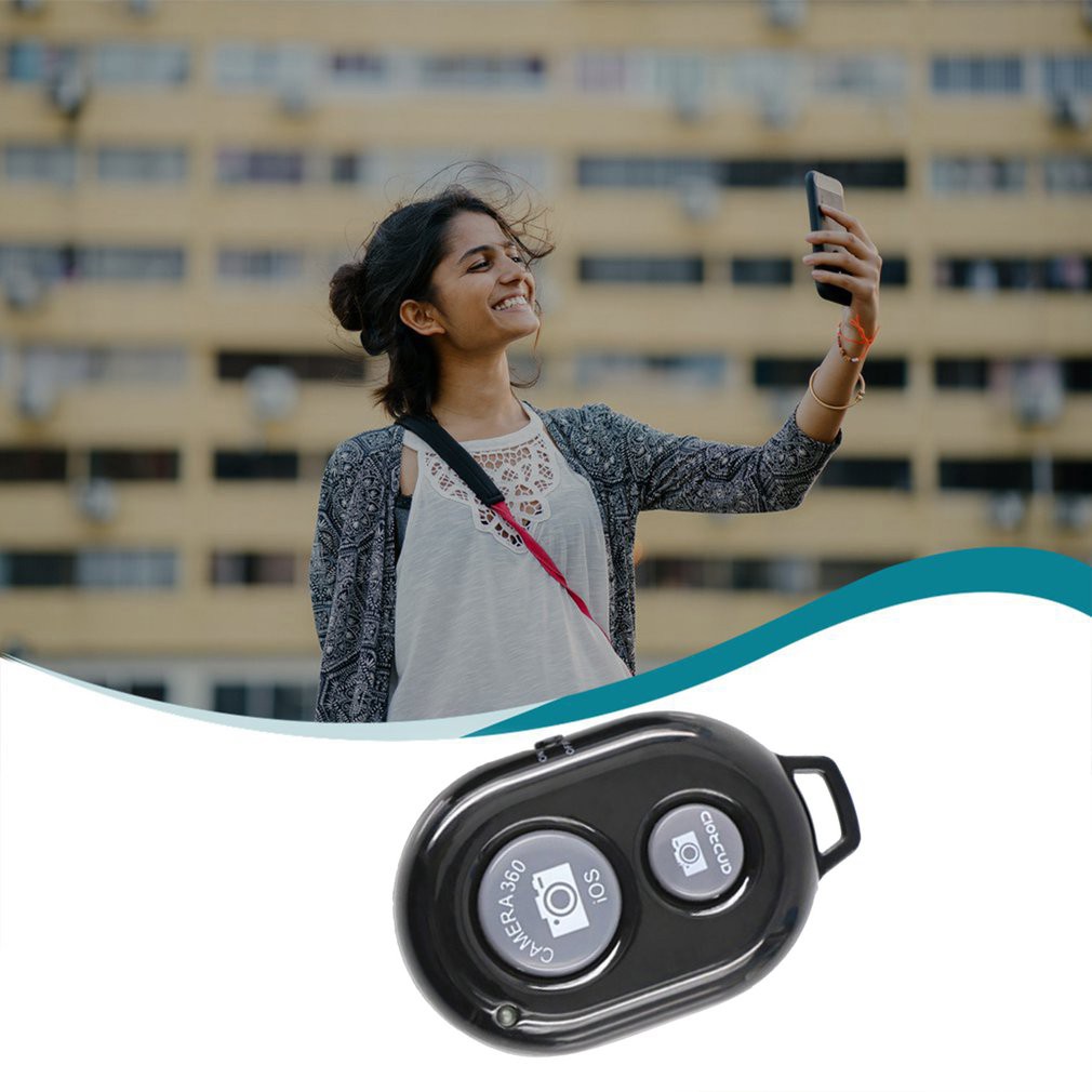 READY STOCK!!! Wireless Bluetooth Self-Timer Shutter Release Camera Remote 2 Button Controller ...