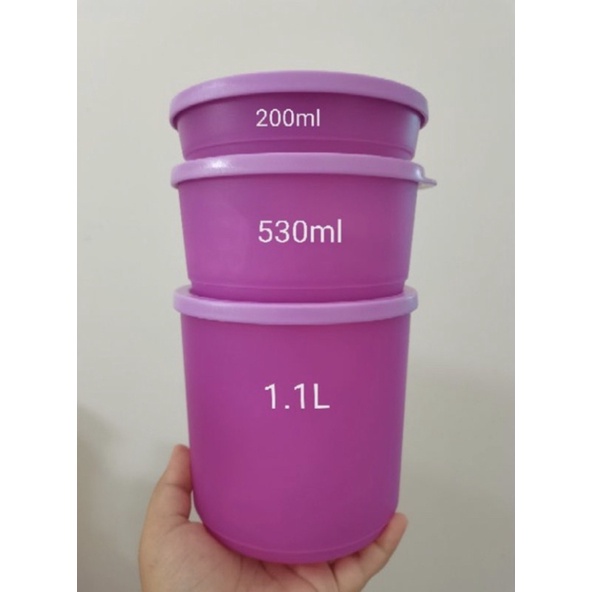 Tupperware Summer Fresh Round Set (3biji) | Shopee Malaysia
