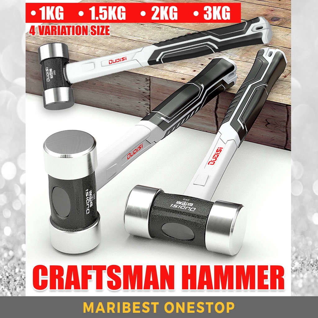 [1KG / 1.5KG / 2KG / 3KG] HEAVY DUTY OUDISI SLEDGE HAMMER TPR ANTI SLIP ...