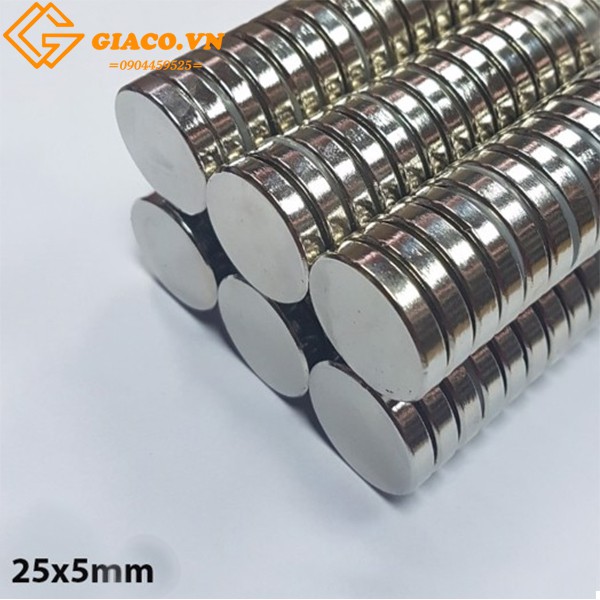 25x5mm round white magnet without holes (5 pieces) | Shopee Malaysia