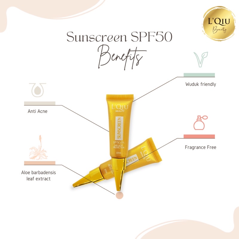 L’QIU BEAUTY SUNSCREEN SPF50 PA+++ (ORIGINAL HQ) | Shopee Malaysia