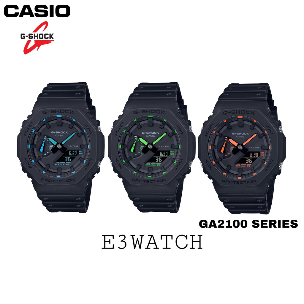 G shock Vibrant Neon GA2100 Series 100% Authentic GA2100/GA-2100-1A2/GA ...