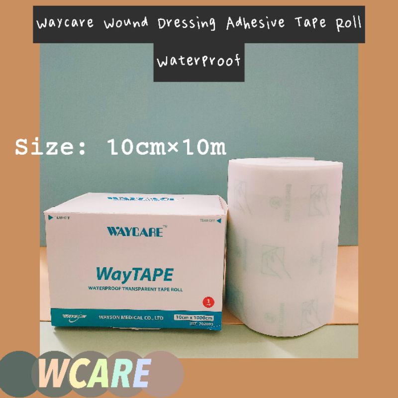 Waycare Wound Dressing Adhesive Tape Roll (Waterproof and Transparent ...